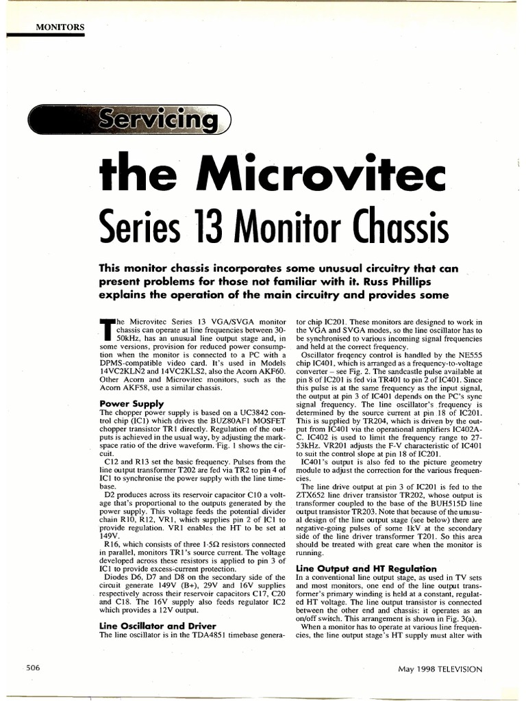 Microvitec_Series13-TVMag1998-05 | PDF