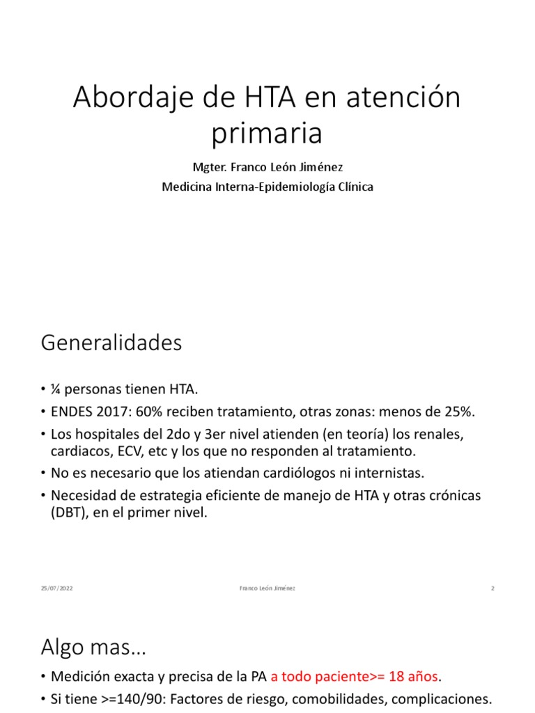 HTA 3 | PDF | Hipertensión | Medicina CLINICA