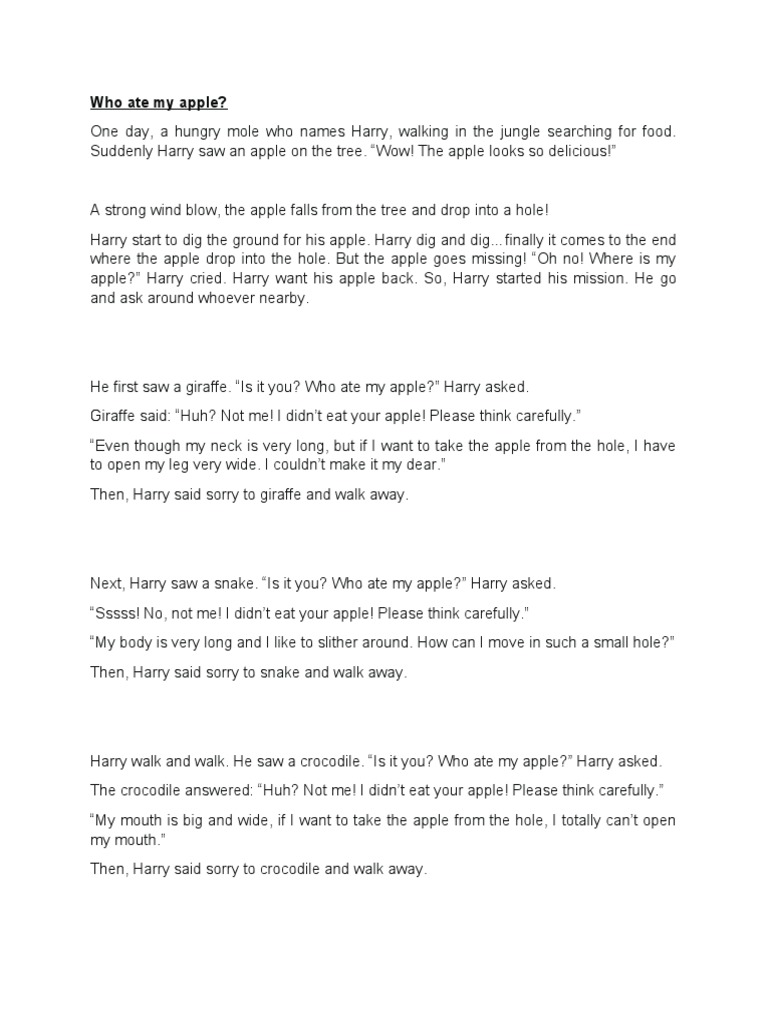 Who Ate My Apple | PDF | Cooking, Food & Wine | Home & Garden