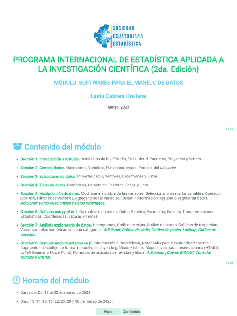 Sección 1 - Introducción A Rstudio | PDF | Protocolo de transferencia de archivos | Archivo de ...