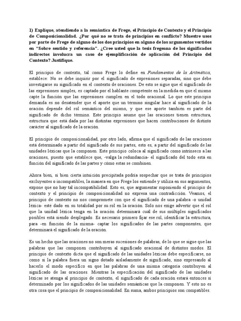 Trabajo Práctico Filosofía Del Lenguaje. Frege, Russell, Kripke. | PDF ...