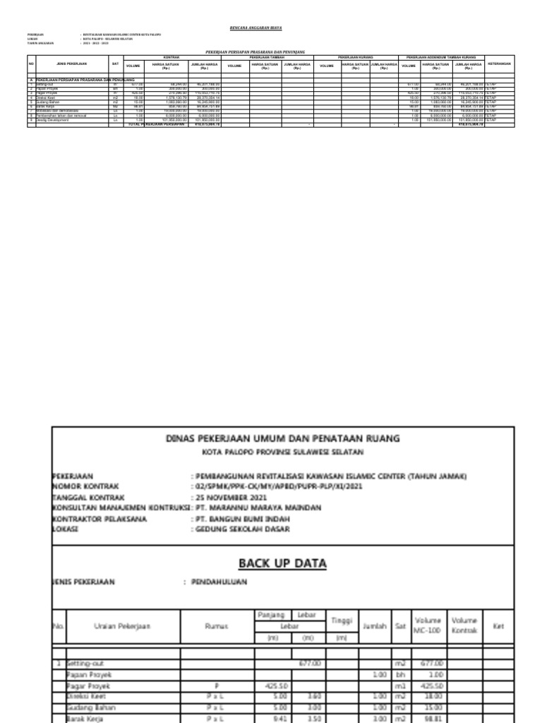 Hit - Cco & Back Up Data Persiapan - Rev - Hitungan Str+Acp Ok | PDF