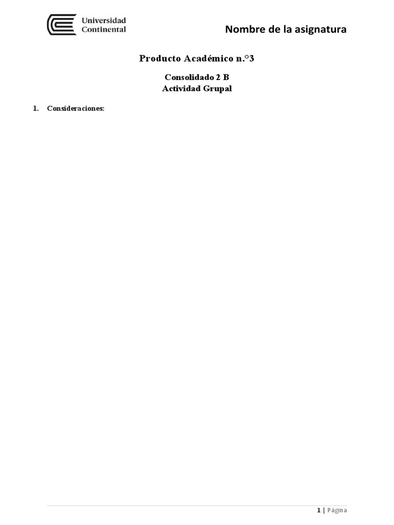 Producto Académico - 3B - Proyecto - G | PDF