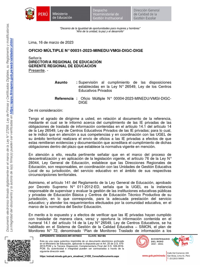 Oficio - Multiple-00031-2023-Minedu-Vmgi-Digc-Dige (1) (R) (R) Traslado ...