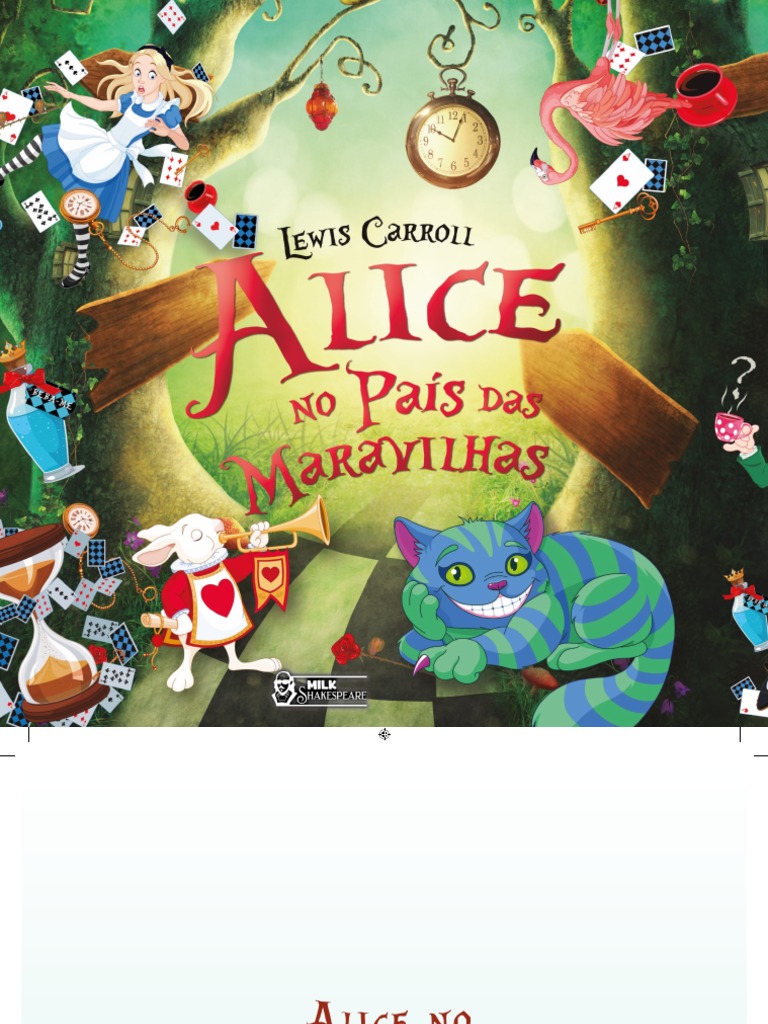 Mini Livro Alice Infantil | PDF | Alice no País das Maravilhas | Gatos