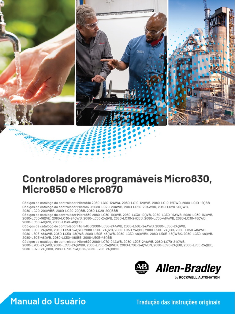Controladores Programáveis Micro830, Micro850 e Micro870: Manual Do ...