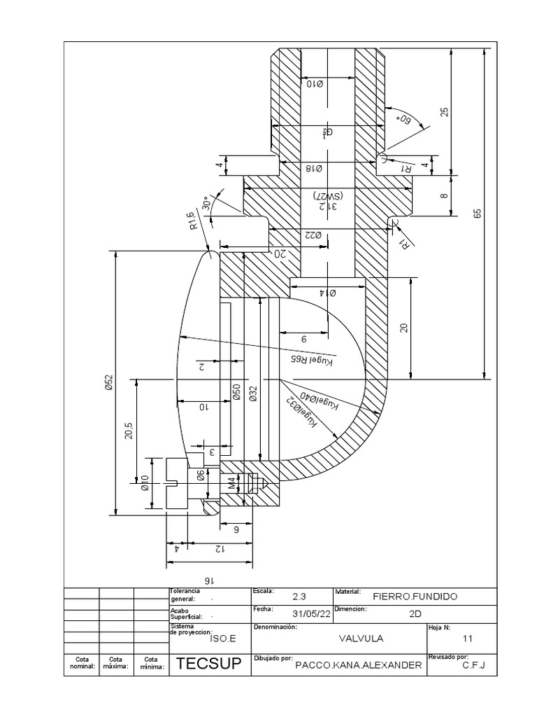 Dibujo1 Labo11-Modelo | PDF