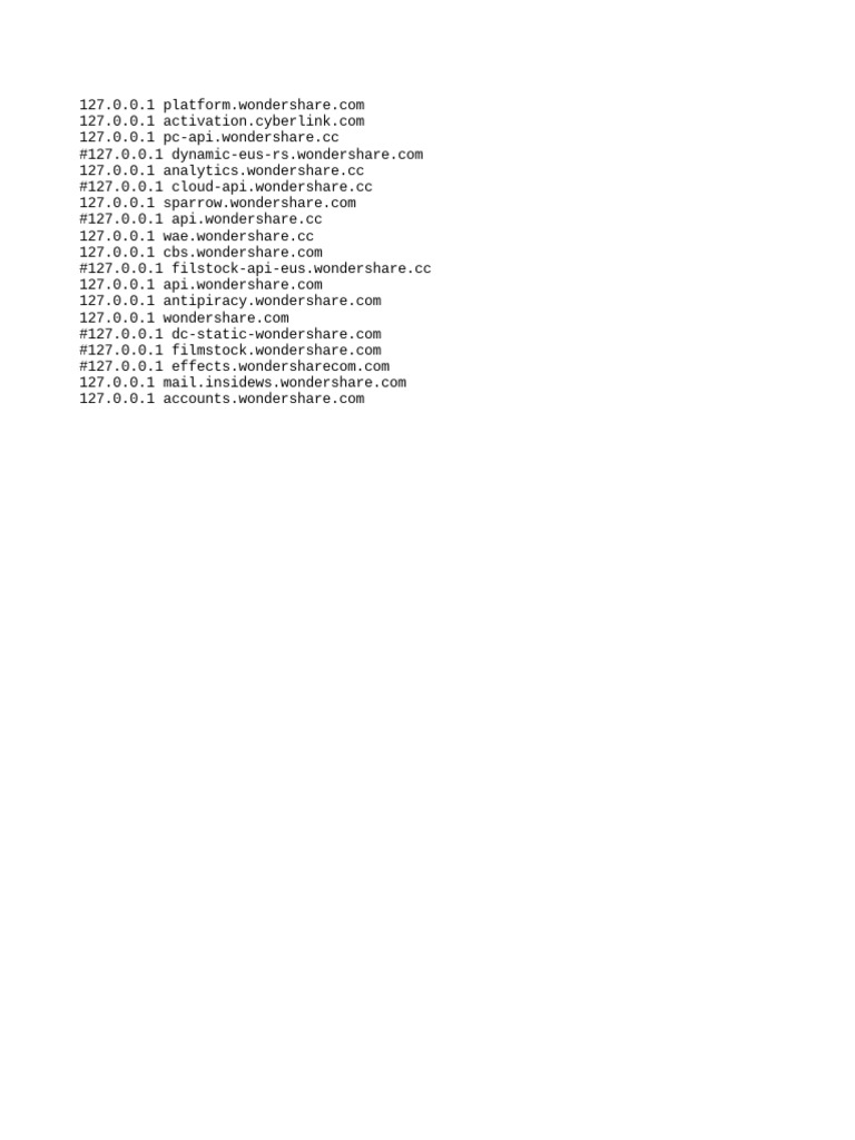 Filmora Host File Configuration Guide | PDF