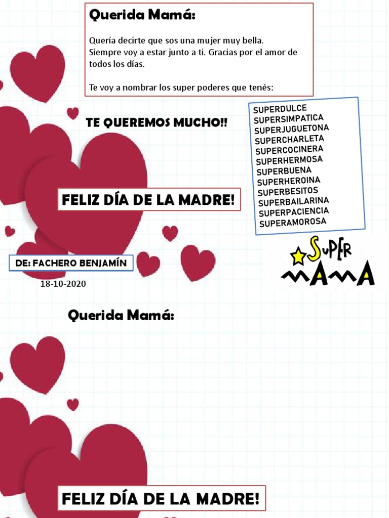 Dia de La Madre Carta | PDF