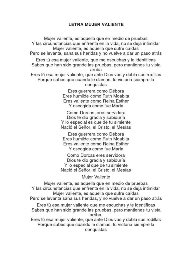 Mujer Valiente. | PDF