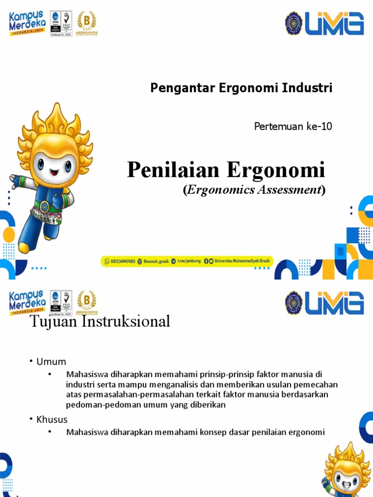 Penilaian Ergonomi untuk Keselamatan Kerja | PDF