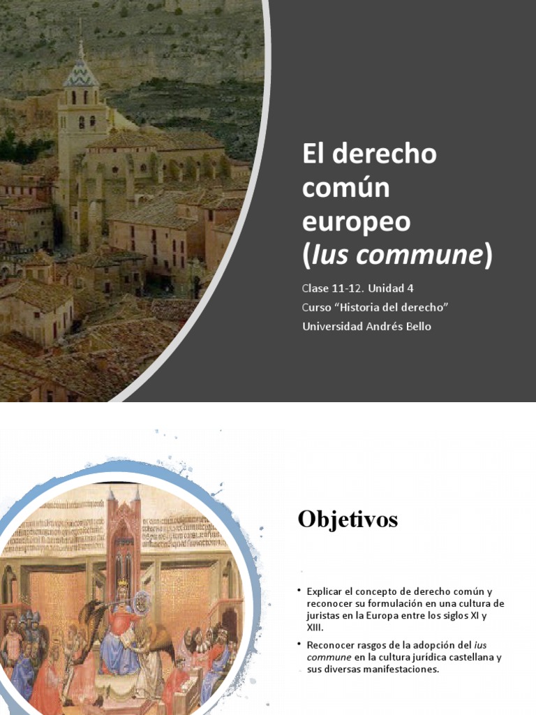 Clase 11 - Derecho común en Europa y Castilla | PDF | Justicia | Crimen ...