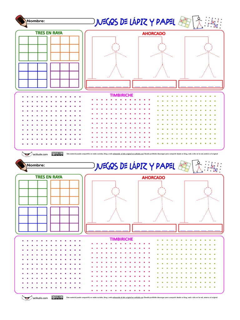 Actividad De Atencion Pdf