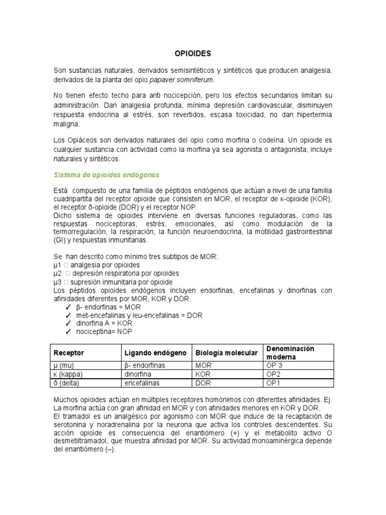 OPIOIDES | PDF | Opioide | Fentanilo