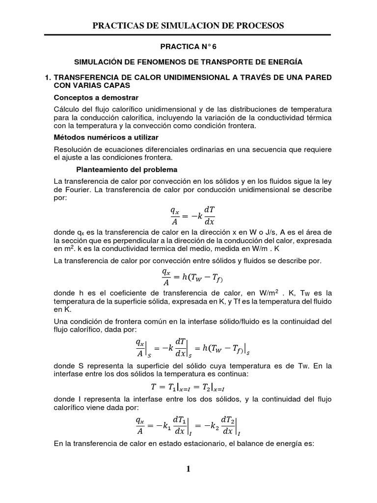 Practica N6 | PDF | Conduccion termica | Transferencia de calor