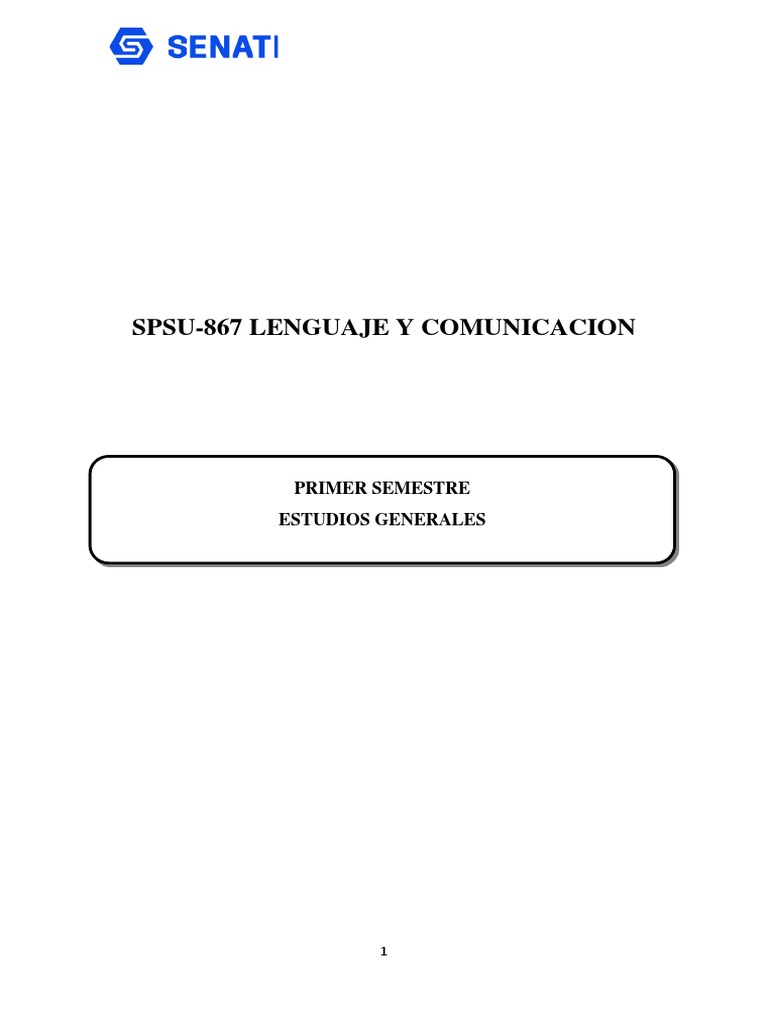 Senati Lenguaje y Comunicacion | PDF | Evaluación | Aprendizaje