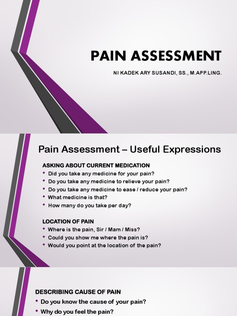 Pain Assessment | PDF