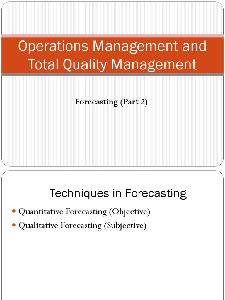 Forecasting | Download Free PDF | Forecasting | Regression Analysis