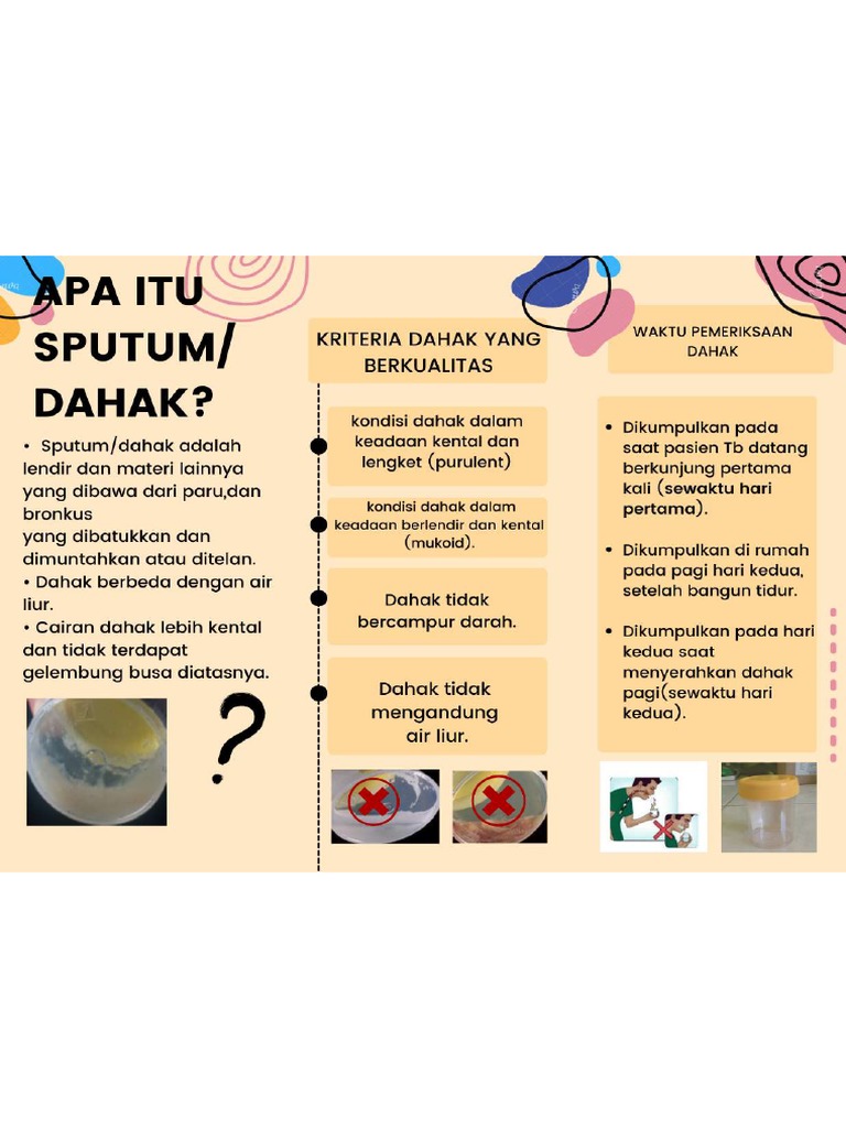 Leaflet Pengambilan Sputum/dahak | PDF