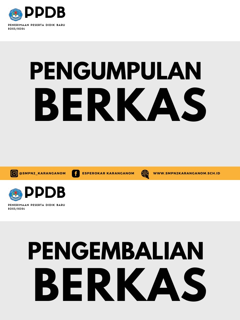 Administrasi PPDb Sekolah | PDF