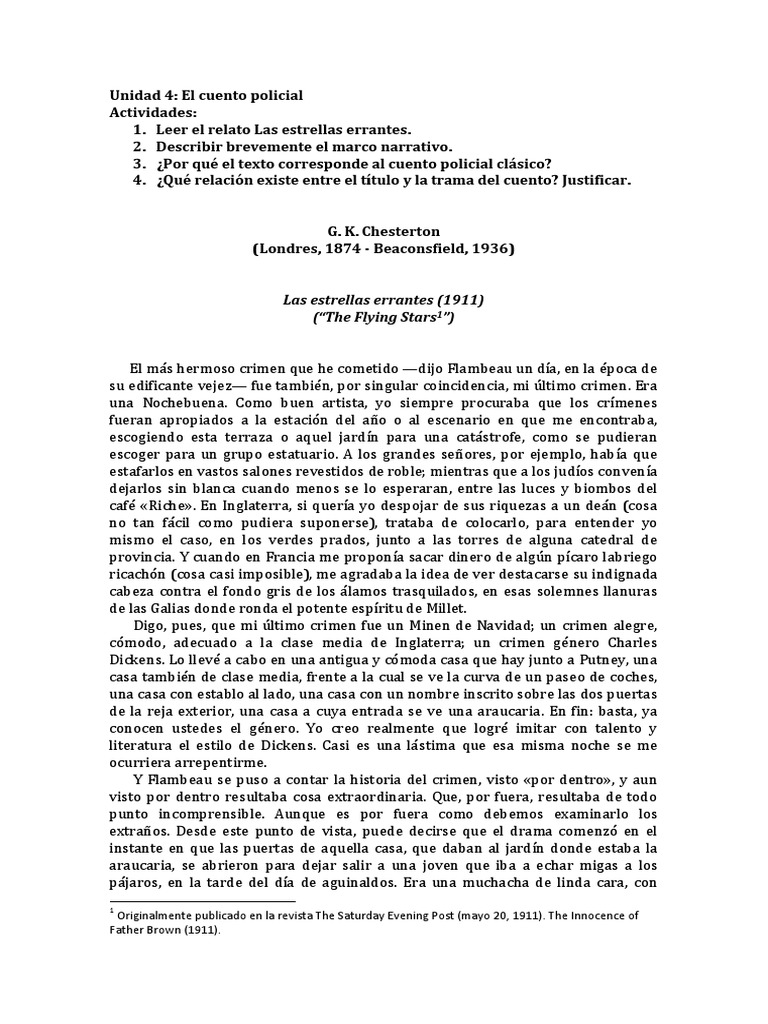 Las Estrellas Errantes - Cuento y Actividades | PDF