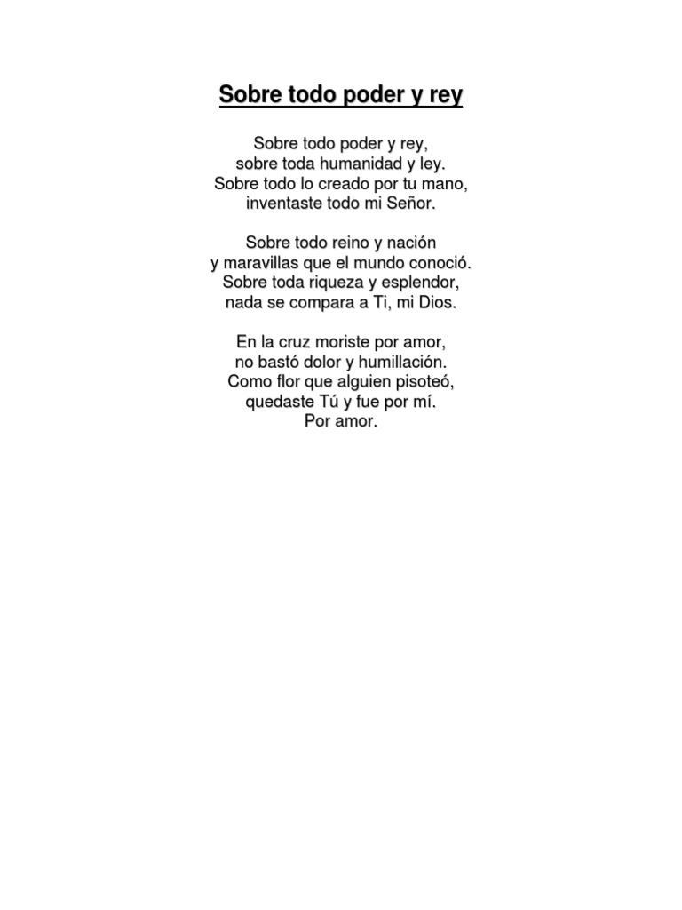 Sobre Todo Poder y Rey | PDF