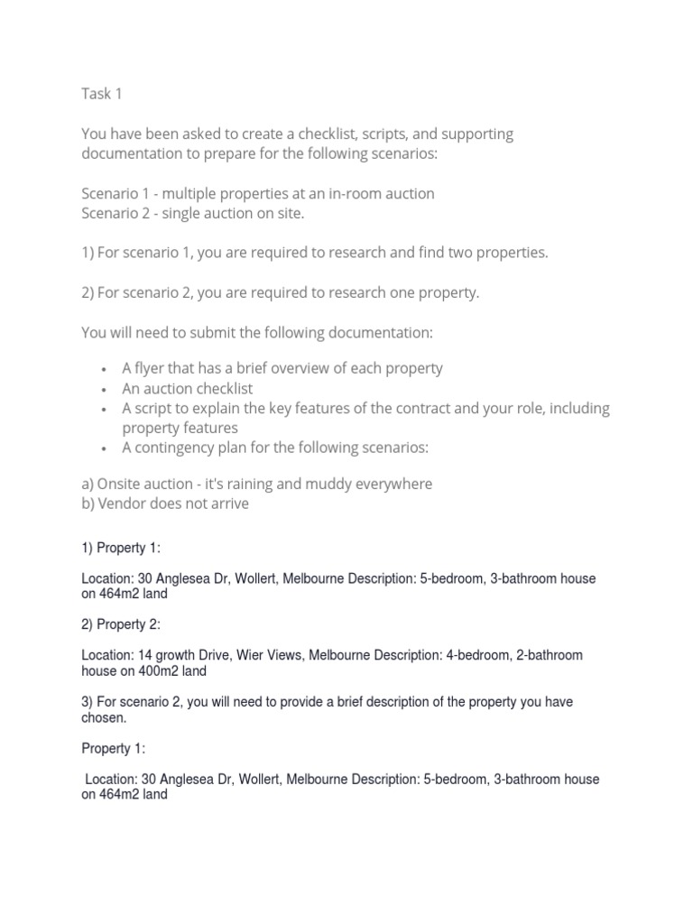 CPPREP4161 Undertake Pre-Auction Processes | PDF | Auction | Pricing