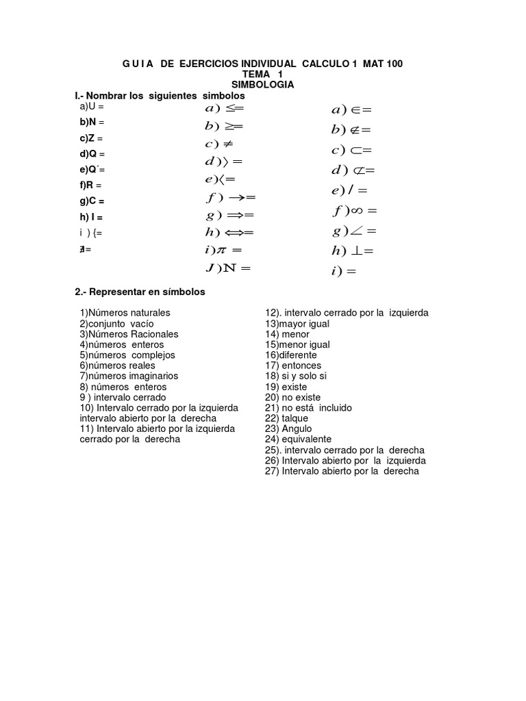 Mat 100 Guia de Ejercicios Individual Mat 100 II-22 | PDF | Logaritmo ...