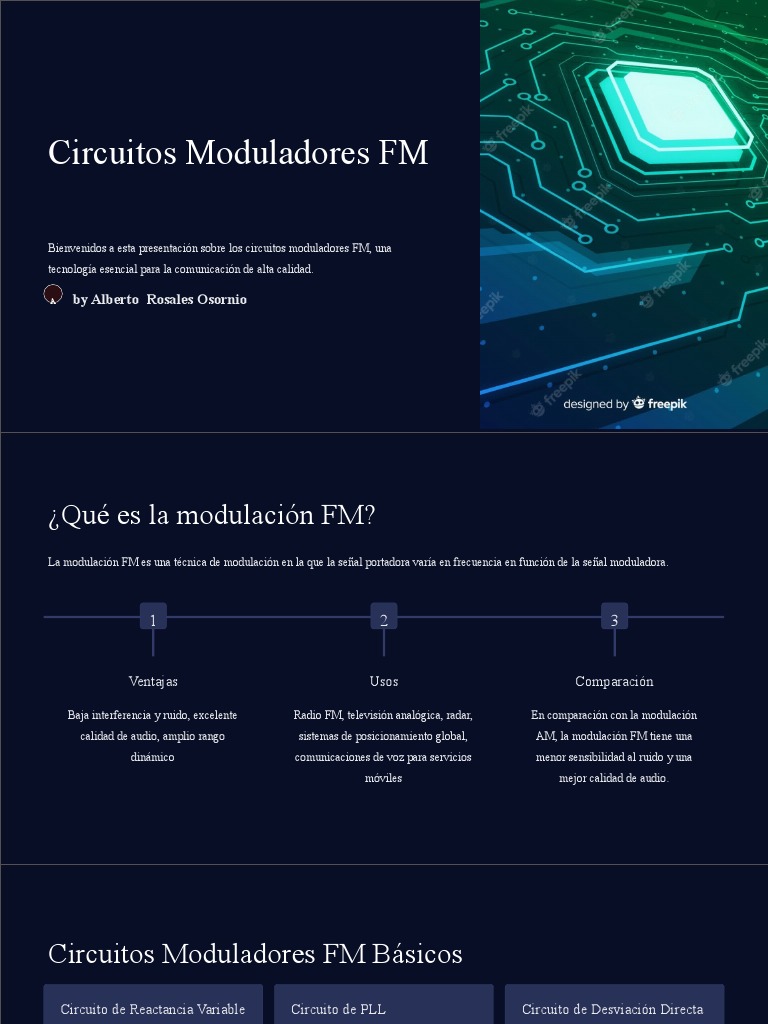 Circuitos-Moduladores-FM | PDF | Modulación de frecuencia | Modulación