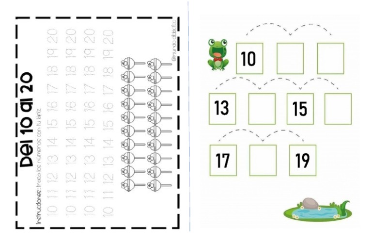 Actividad de 10 Al 20 | PDF