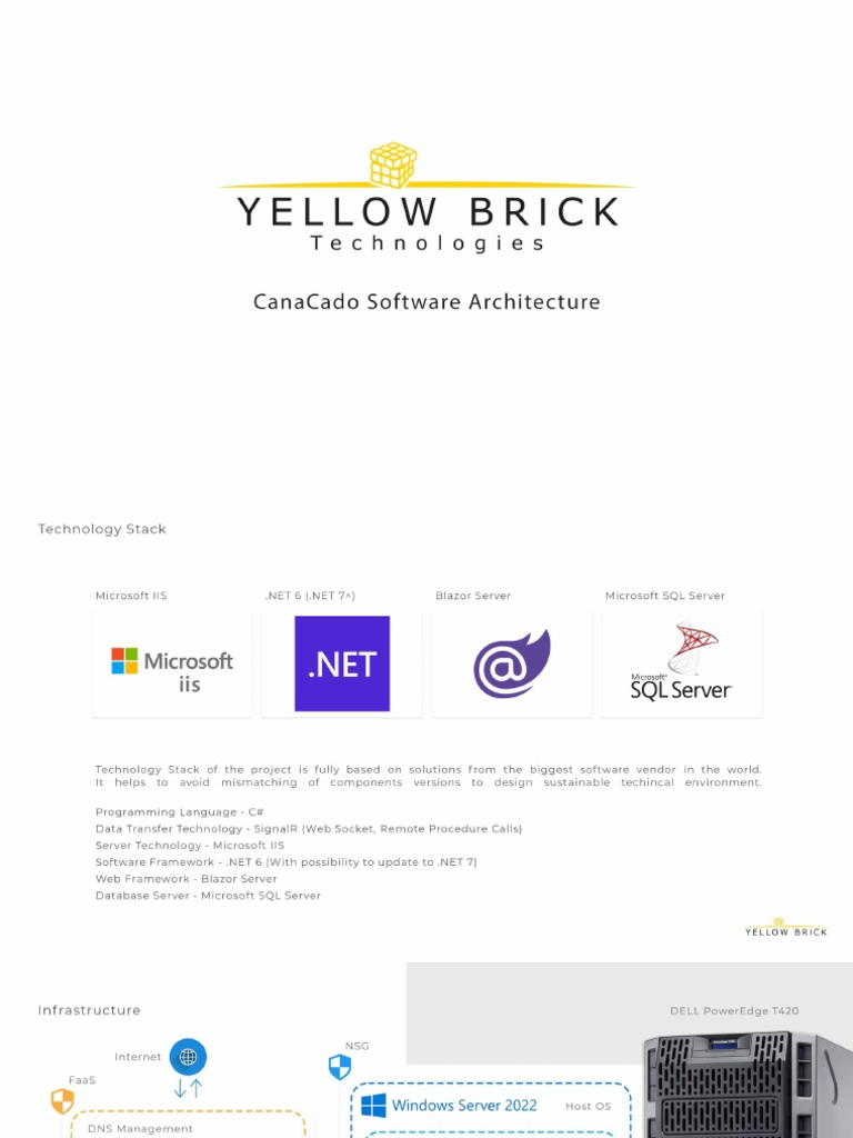 CanaCado Software Architecture - Yellow Brick Capital (1) - 3 | PDF