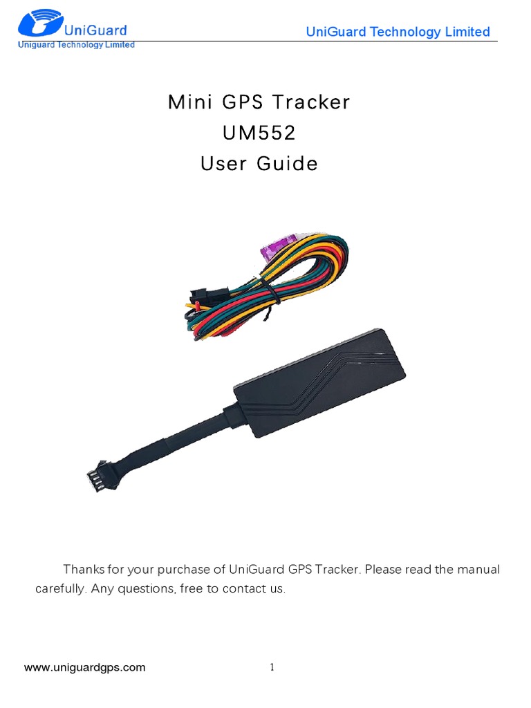 UM552-GPS-Tracker-User-Guide-V1.0 (1) | PDF | General Packet Radio ...