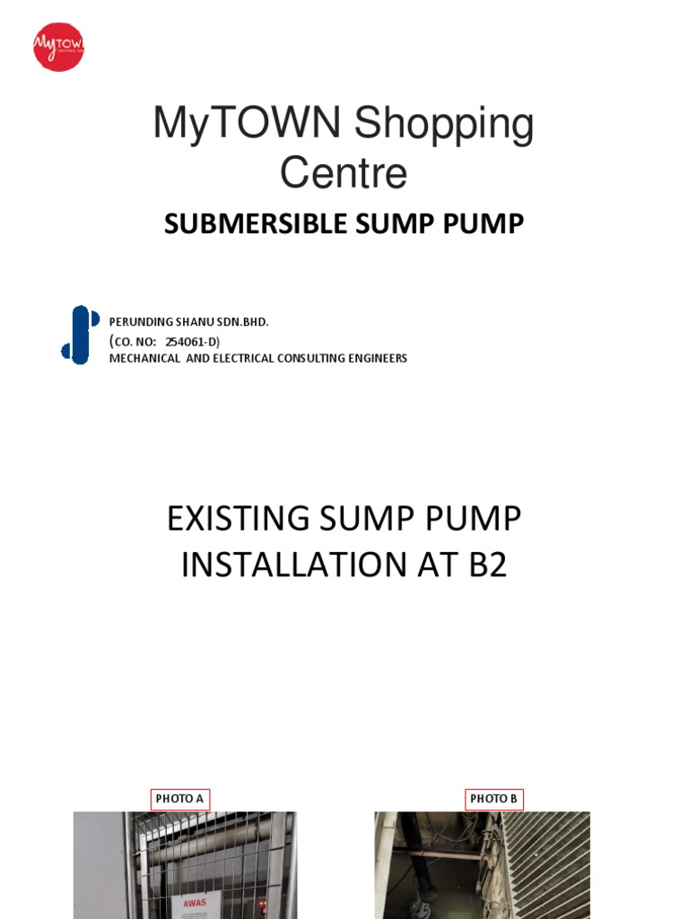 Submersible Sump Pump Design Proposal - ATTACHMENT A | PDF | Basement | Pump