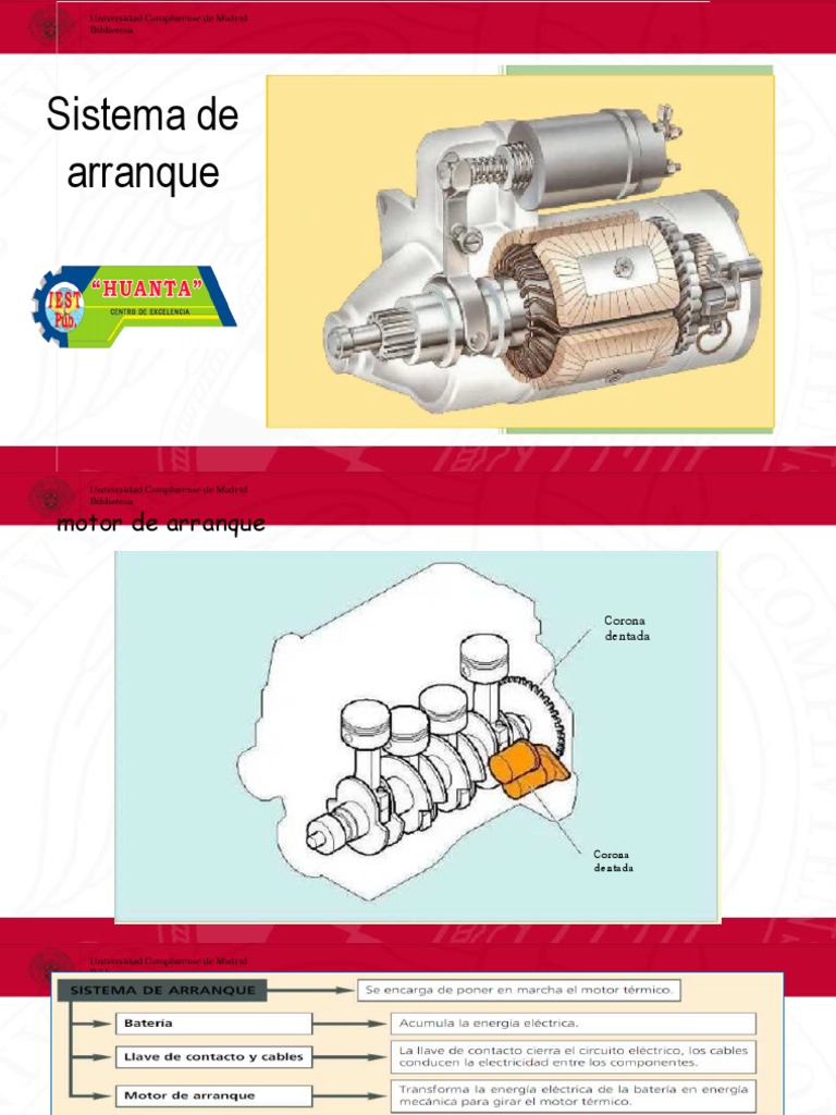 Semana 10 - Sistema de Arranque | PDF | Motor diesel | Inductor