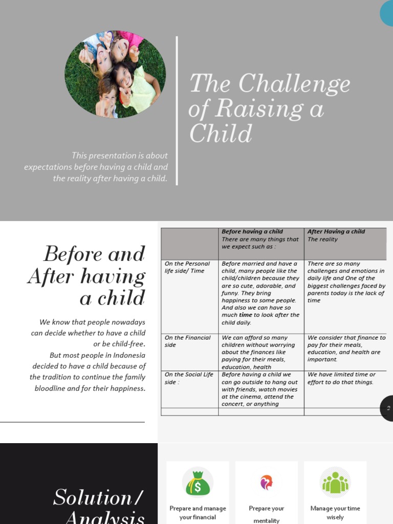The Challenge of Raising A Child | PDF | Behavioural Sciences | Social ...