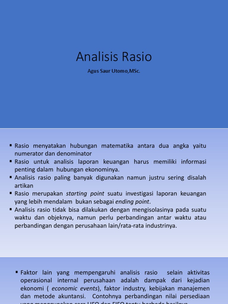 Analisis Rasio (ALK) | PDF