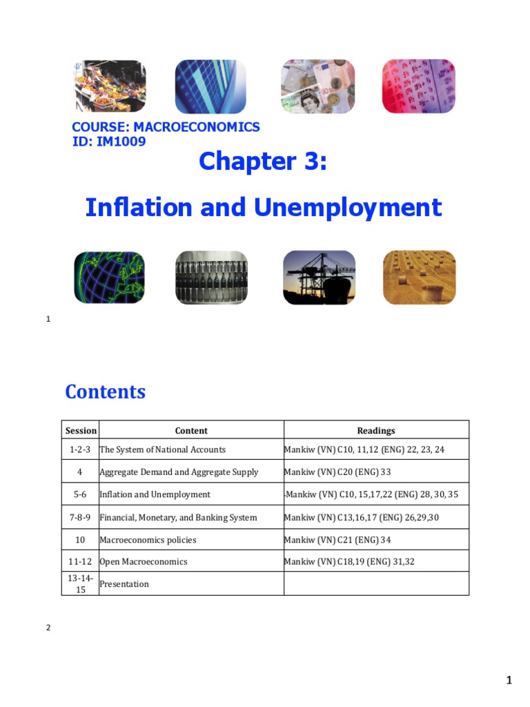C3-Inflation-unemployment | PDF | Unemployment | Labour Economics