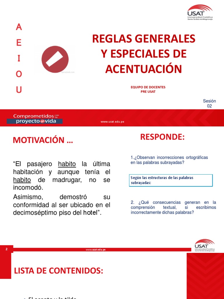 REGLAS GENERALES DE ACENTUACIÓN | PDF | Voz humana | Fonética