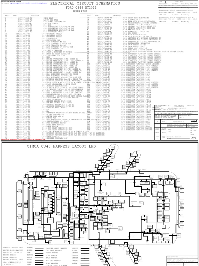 Ford Focus 2011 Wiring Diagram | PDF | Lighting | Car