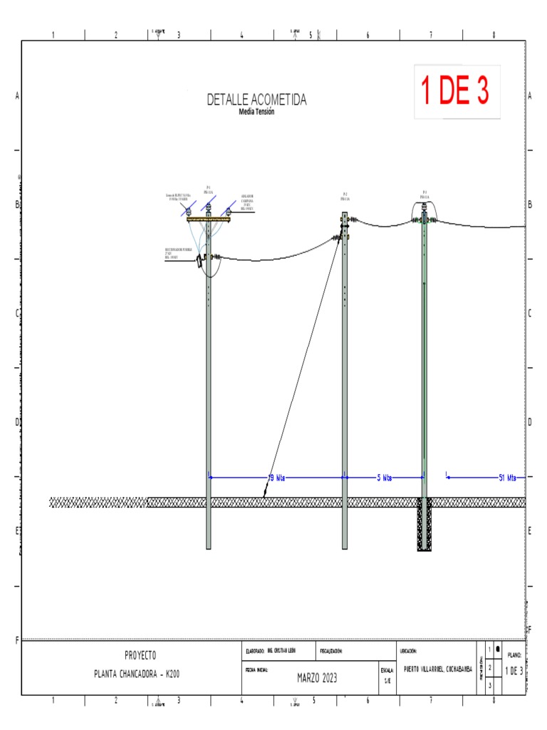 05 Detalle Acometida - Plano 1 | PDF