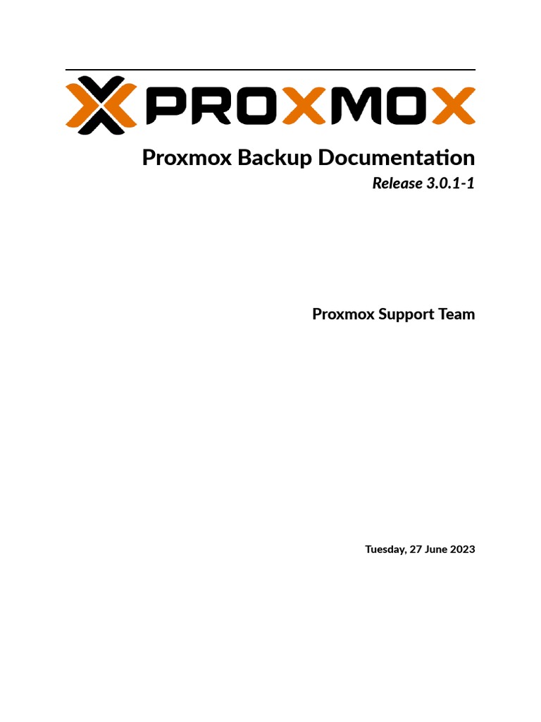 Proxmox Backup 3 | PDF | Backup | Computer Science