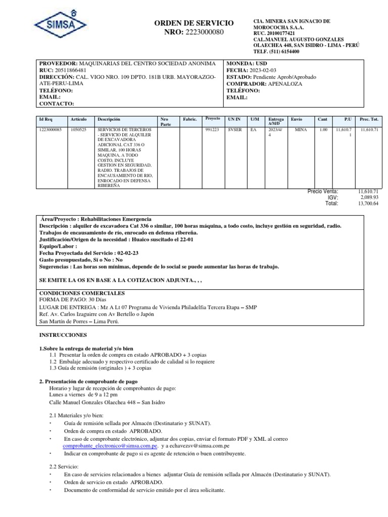 Os 2223-080 Pendiente | PDF