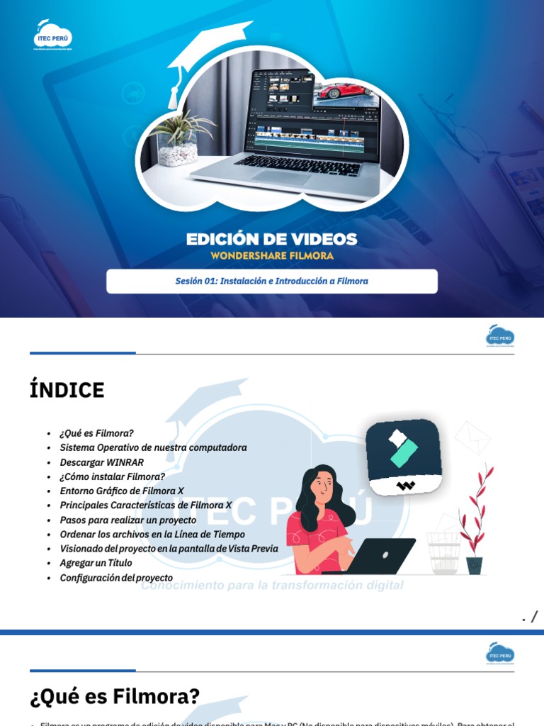 Manual Clase 01 - Edición de Videos | PDF | Archivo de computadora ...