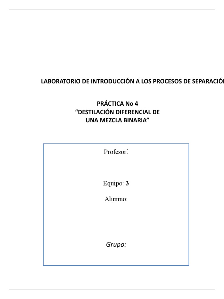 Destilacion Diferencialp4 Pdf Destilación Química