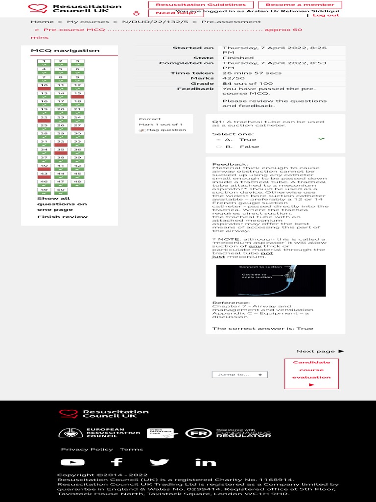 Pre-Course MCQ .................................. | PDF | Emergency ...