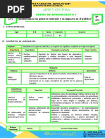 5° SESIÓN DE APRENDIZAJE SESIÓN 3-SEM.3-EXP.3-ARTE Y CULTURA (1) | PDF | Aprendizaje | Improvisación