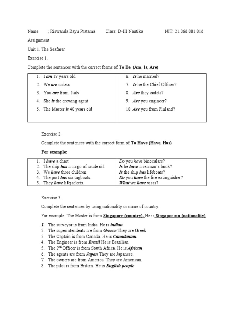 Assignment For CH 1 | PDF | Ships | Shipping