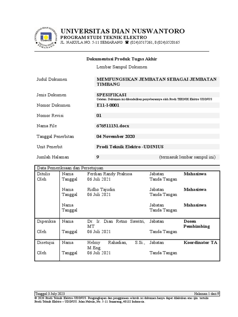 E200 Jembatan Timbang - 1 | PDF