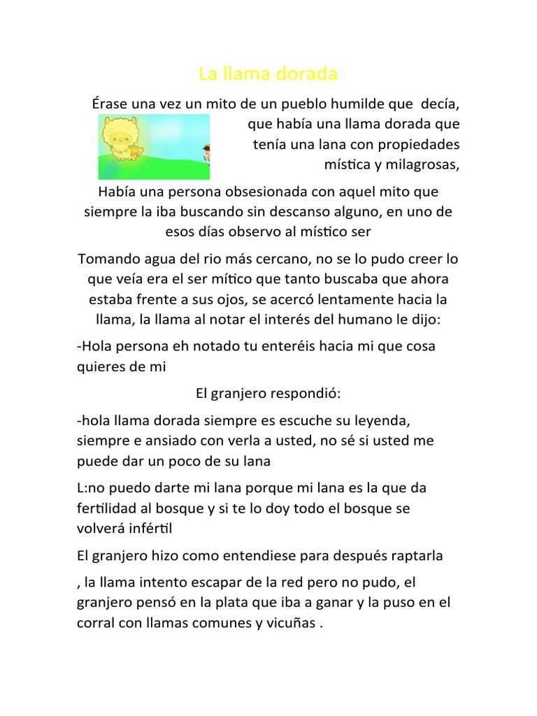 La leyenda de la llama dorada | PDF