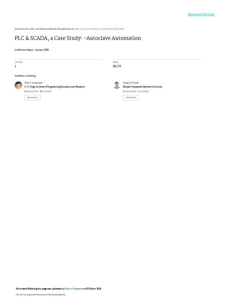 MSD - Ha - Case Study | PDF | Programmable Logic Controller | Scada